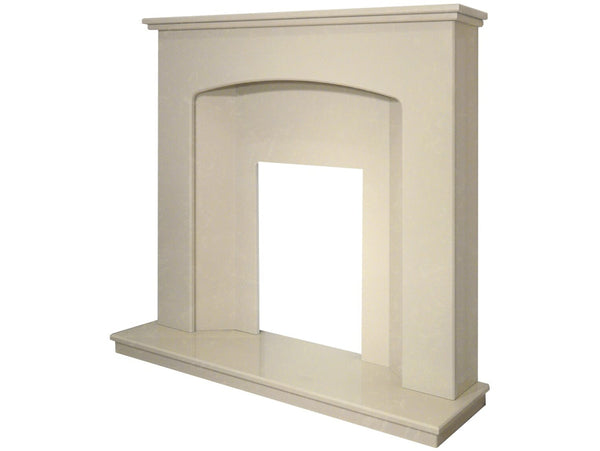 Valletta Roman Marble Fireplace with Downlights, 48 Inch – The Fire Arcade